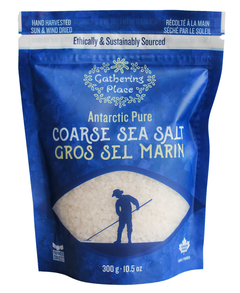 Antarctic Pure Coarse Sea Salt – Sun & Wind Dried – Gathering Place Trading
